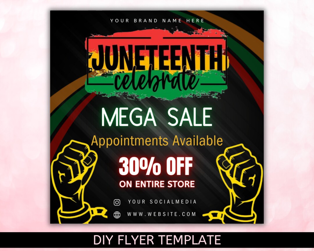 Juneteenth Special Sale Flyer, Juneteenth Mega Sale Flyer, Juneteenth ... Juneteenth Special Sale Flyer, Juneteenth Mega Sale Flyer, Juneteenth ...