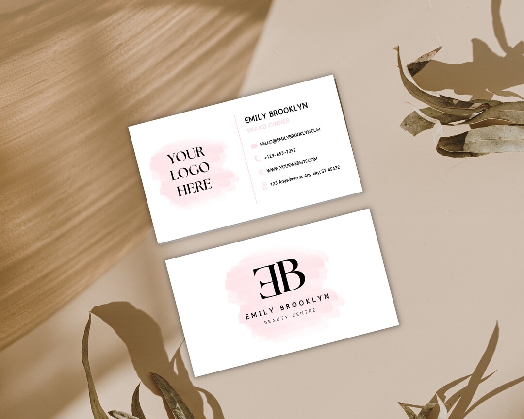 Business Card Template, QR Code, Printable Business Card Template ...