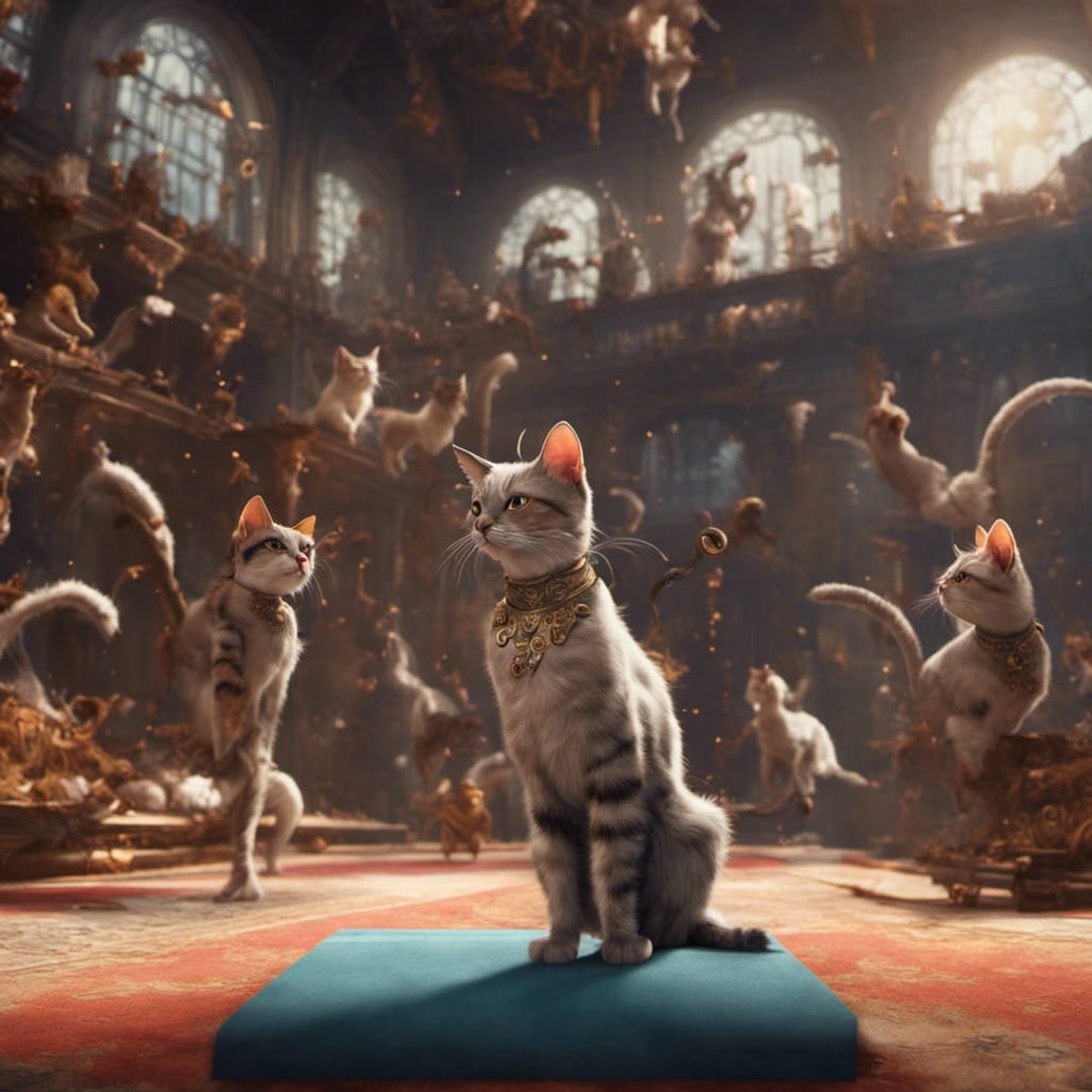 Cute Cats in a Circus SVG, Png. Eps, Dxf, Pdf, Digital Cut File, Grist ...