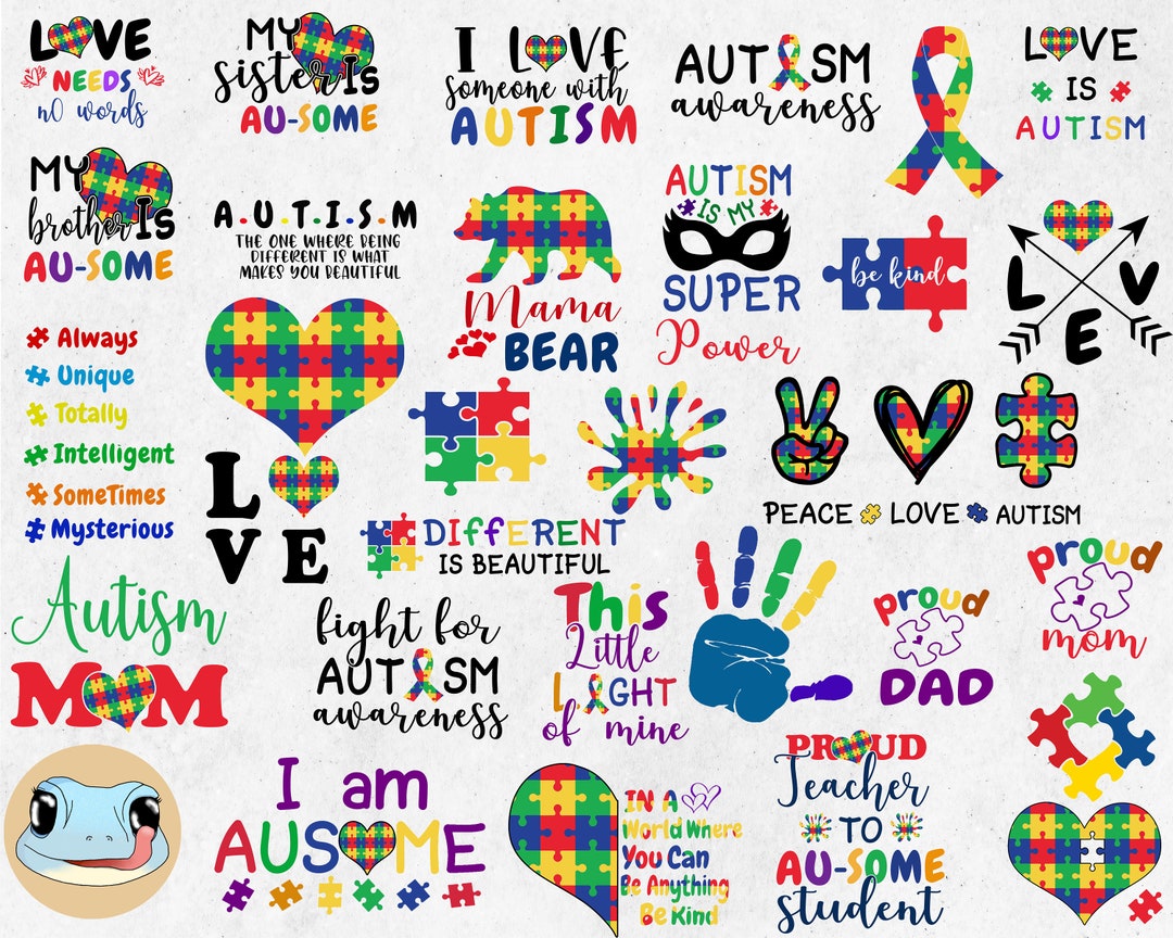 AUTISM SVG Bundle,autism Puzzle Svg, Autism Awareness Svg,autism Mom ...
