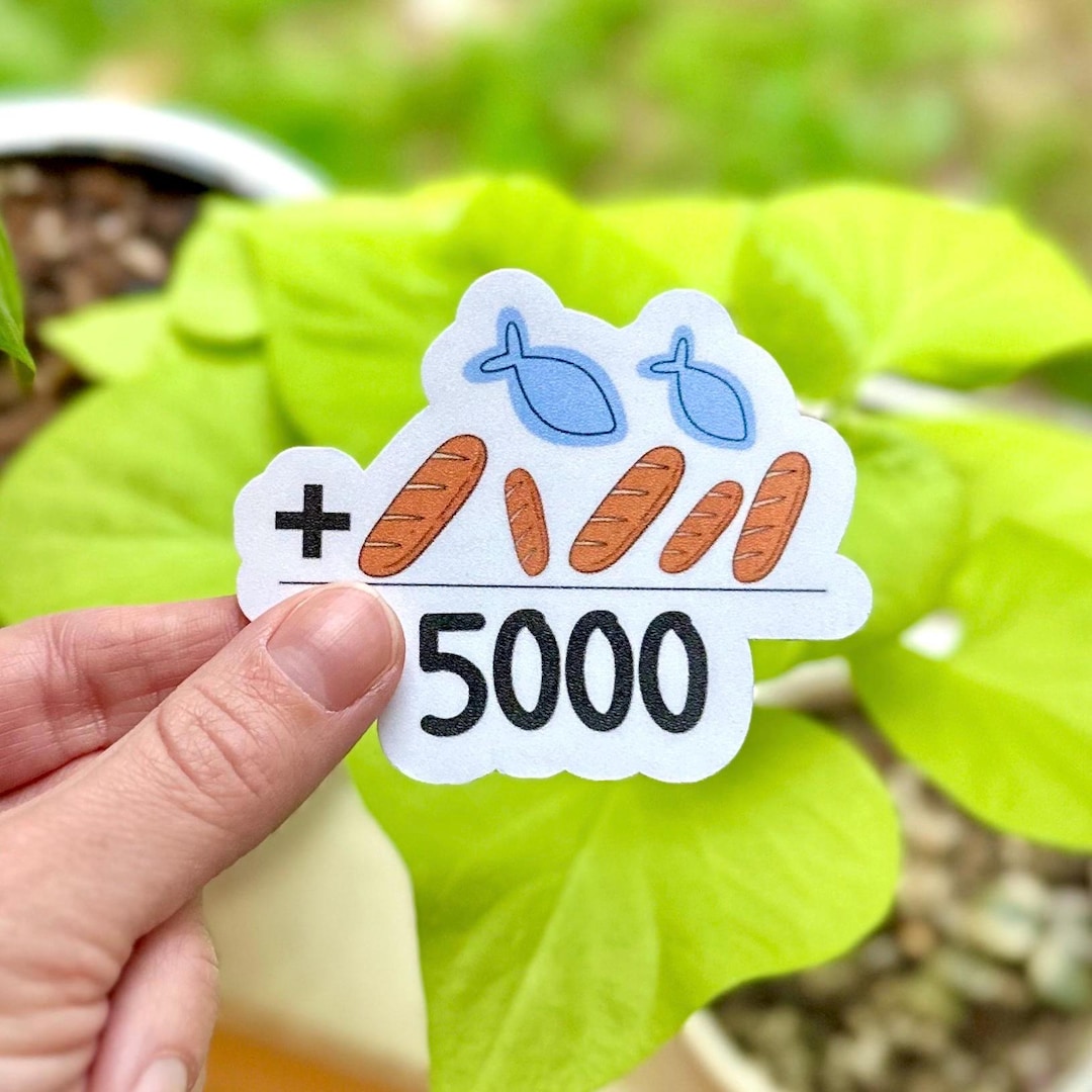 Feeding the 5000 Sticker, Bread of Life Sticker, Jesus Sticker ...