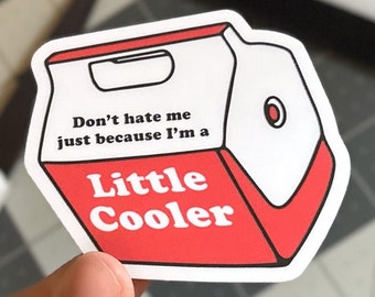 Little Cooler Vinyl Sticker, Vinyl Decal Sticker for Laptops, Cars ...