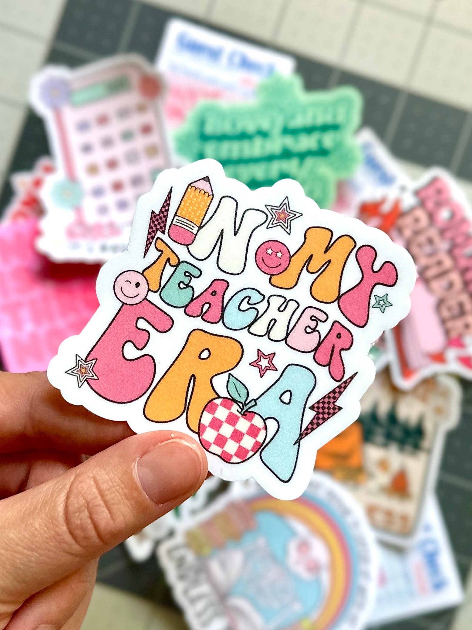 In My Teacher Era Sticker, Teacher Sticker, Back to School Sticker ...