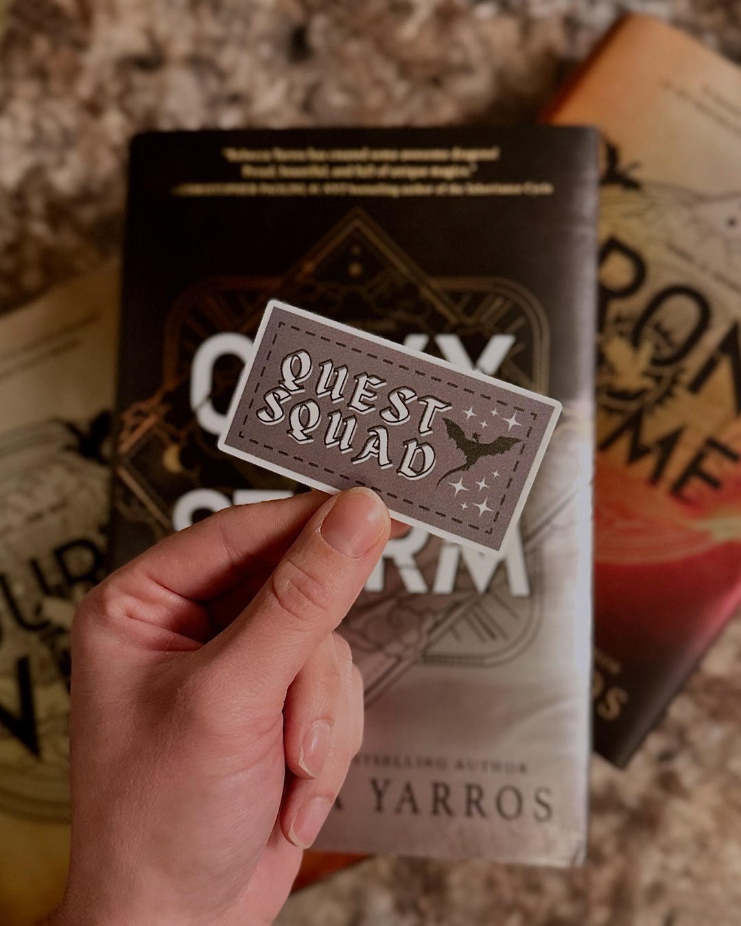 Quest Squad Sticker, Fourth Wing Sticker, Iron Flame Sticker, Onyx ...