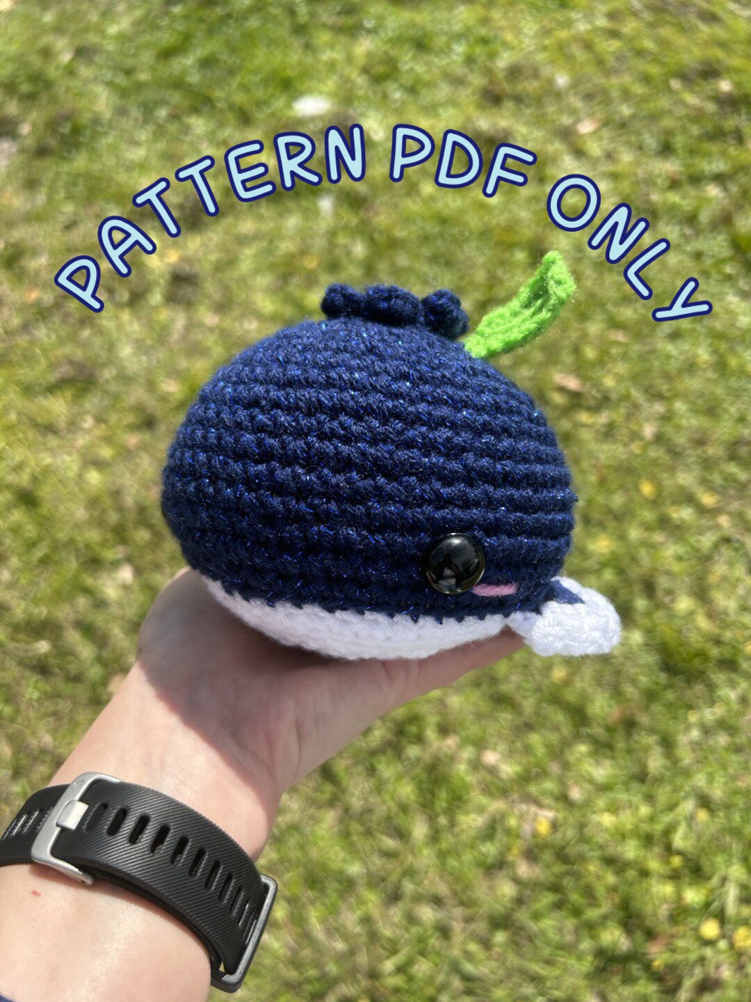 Crochet Blueberry Whale Pattern PDF Amigurumi - Etsy