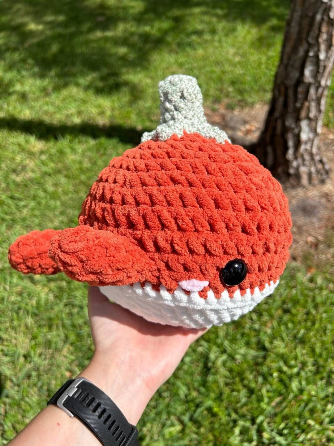 Crochet Pumpkin Whale Plushie Amigurumi - Etsy