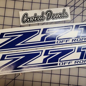 Z71 off Road Decals (2pk) Chevy Fender Tailgate Stickers for 2014-2023 ...
