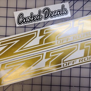 Z71 off Road Decals (2pk) Chevy Fender Tailgate Stickers for 2014-2023 ...
