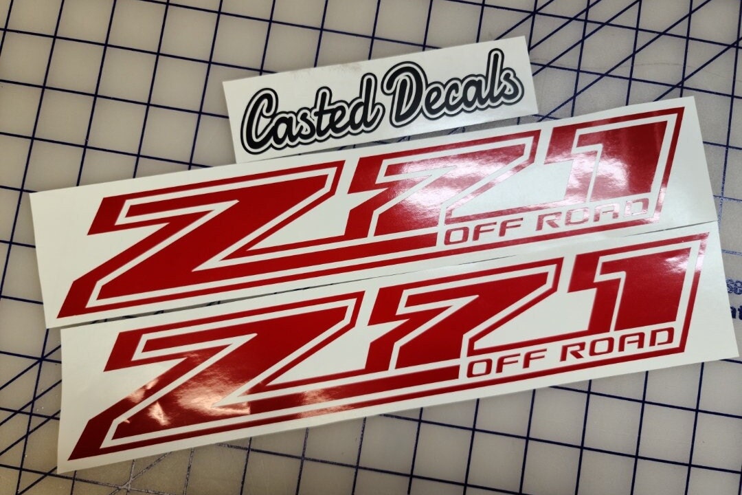 Z71 off Road Decals (2pk) Chevy Fender Tailgate Stickers for 2014-2023 ...