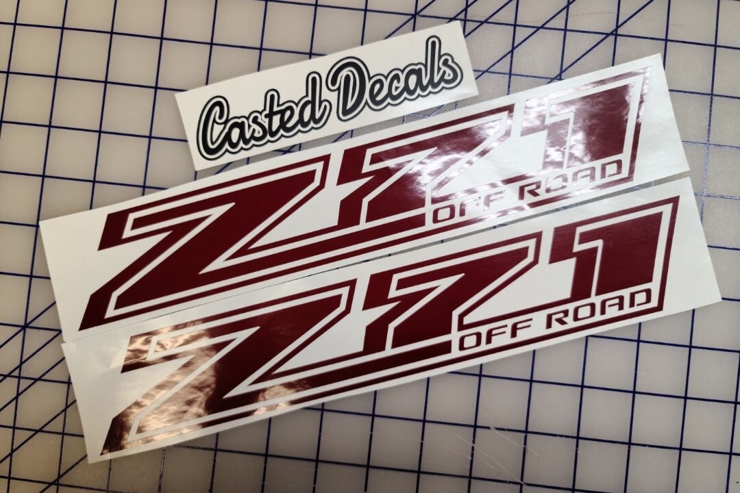 Z71 off Road Decals (2pk) Chevy Fender Tailgate Stickers for 2014-2023 ...