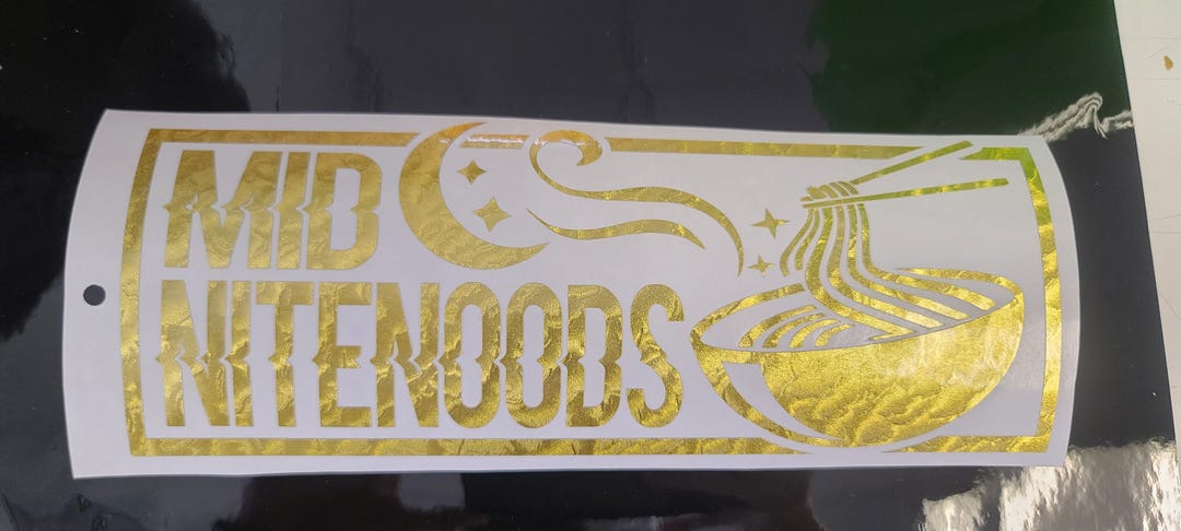 Mid Nite Noods Decal | Car Window Decal | Funny Jdm Decals - Etsy