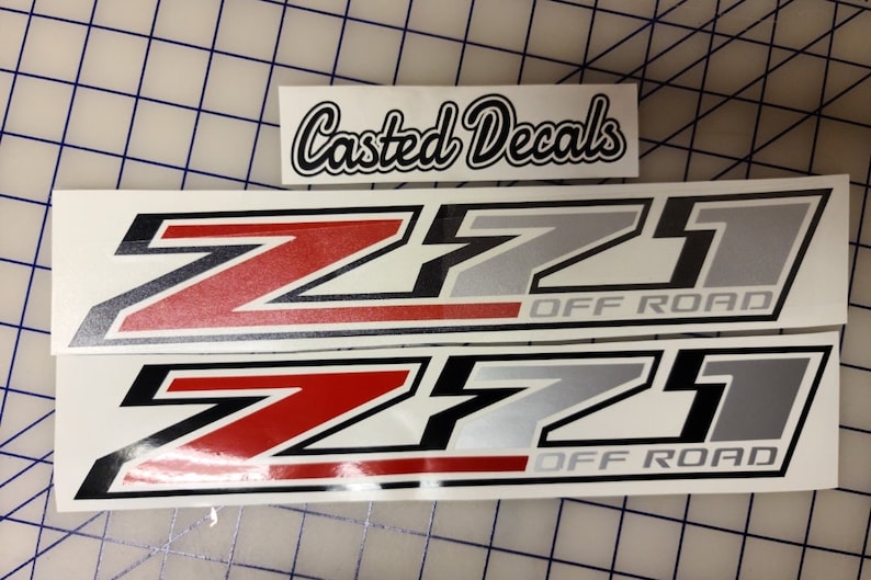 Z71 off Road Decals (2pk) Chevy Fender Tailgate Stickers for 2014-2023 ...