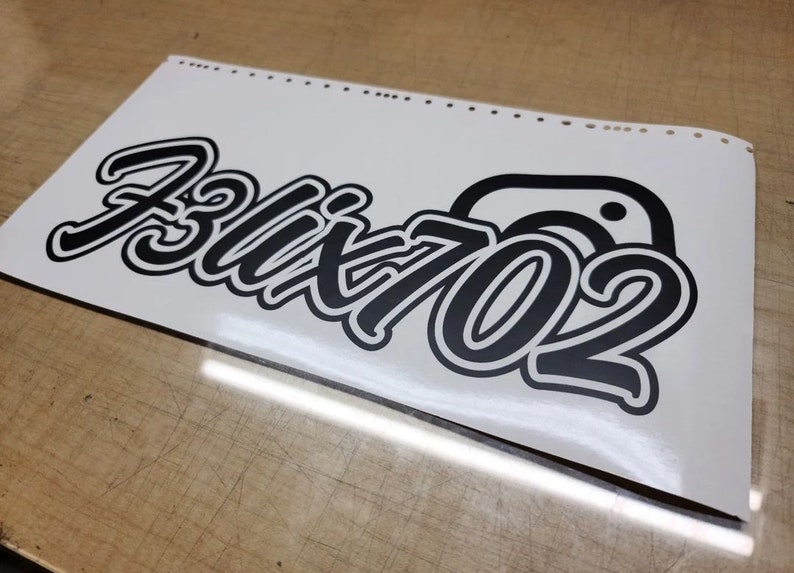 Custom Instagram Name Vinyl Decal Personalized IG Username - Etsy