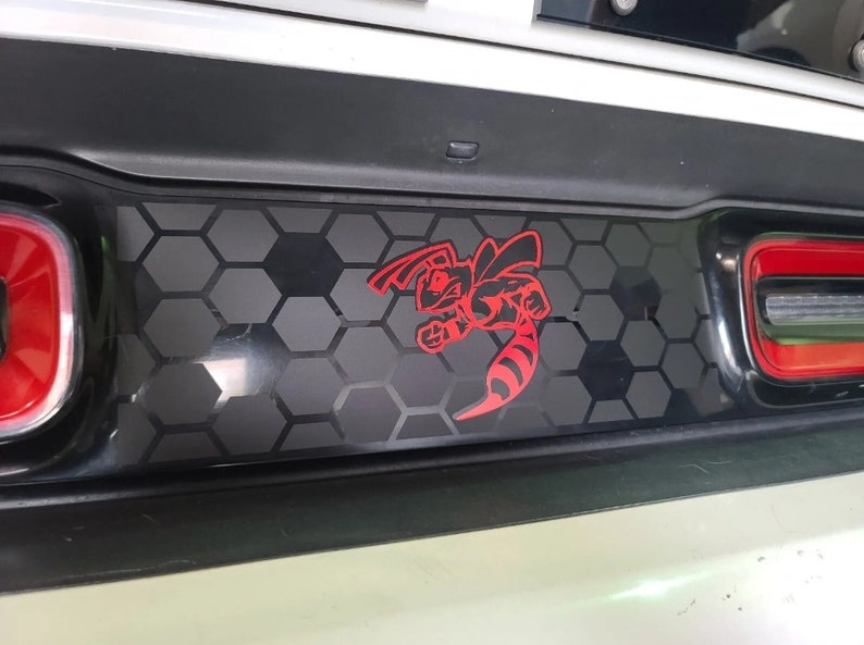 For 2015 2023 Challenger Angry Hornet Honeycomb Tail Light Divider ...