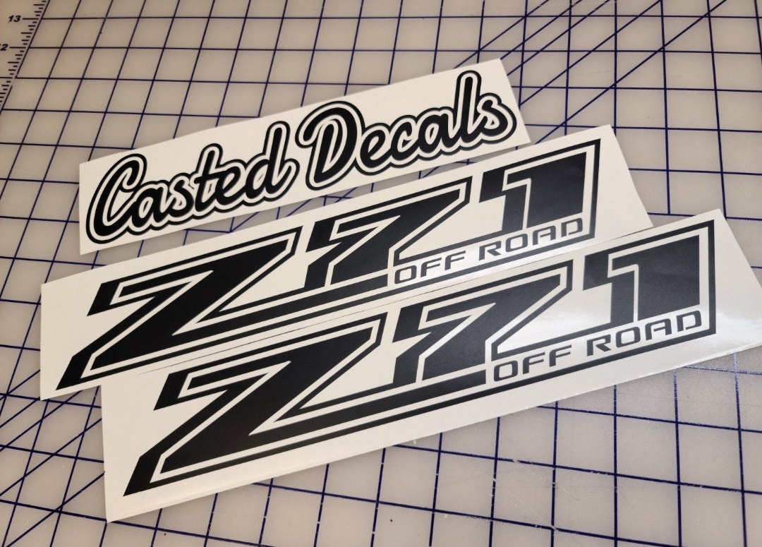 Z71 off Road Decals (2pk) Chevy Fender Tailgate Stickers for 2014-2023 ...
