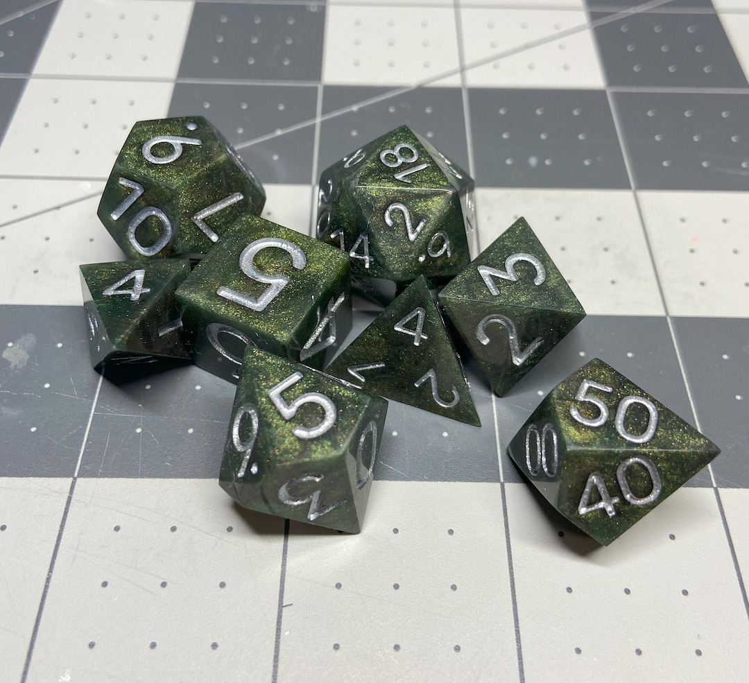 Forrest Magic Sharp Edge 7 Piece Dice Set + Bonus D4 - Etsy