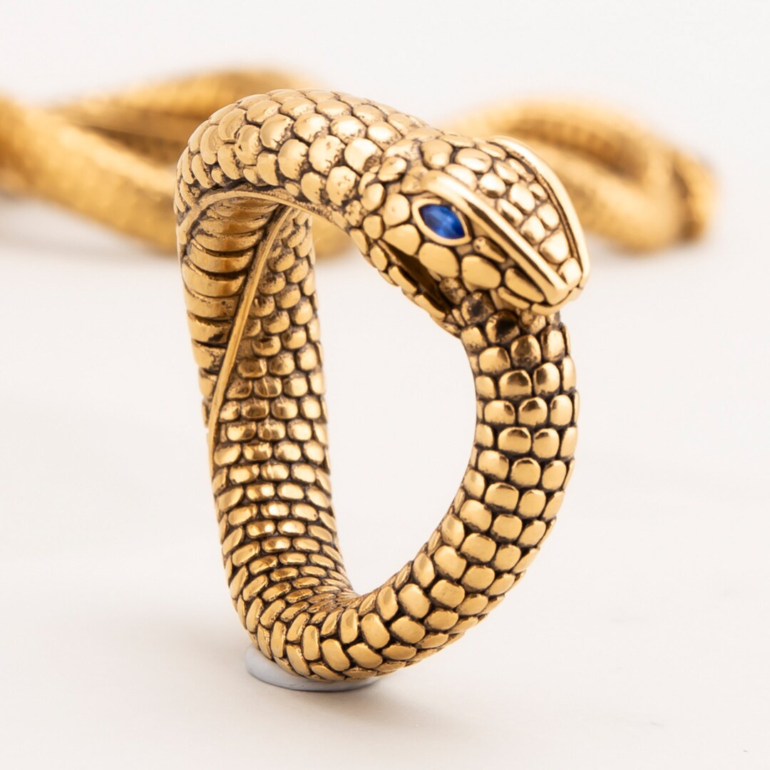 MATURE Möbius Snake Shaped Glans Ring Cock Ring Gold Pated Masturbate ...