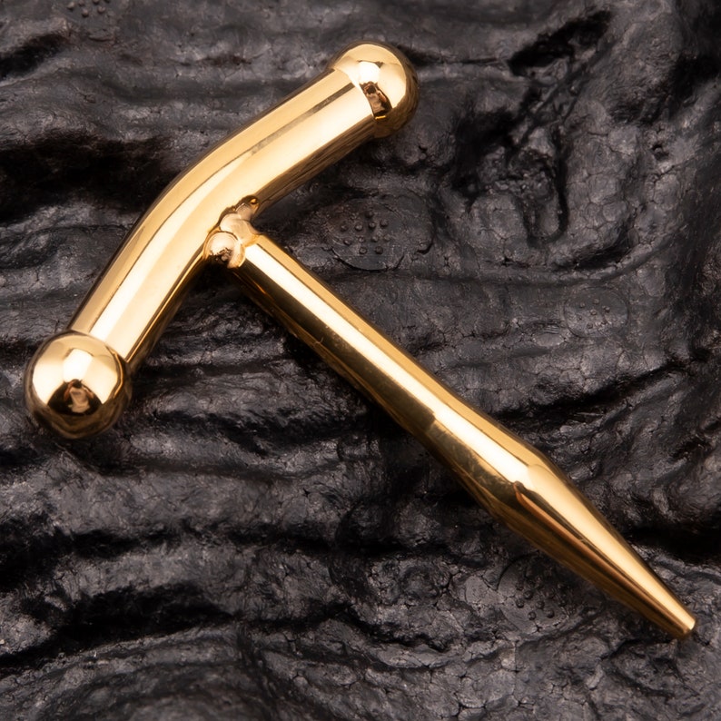 MATURE Customized Text Smooth Urethral Plugs,gold Plated Urethral ...