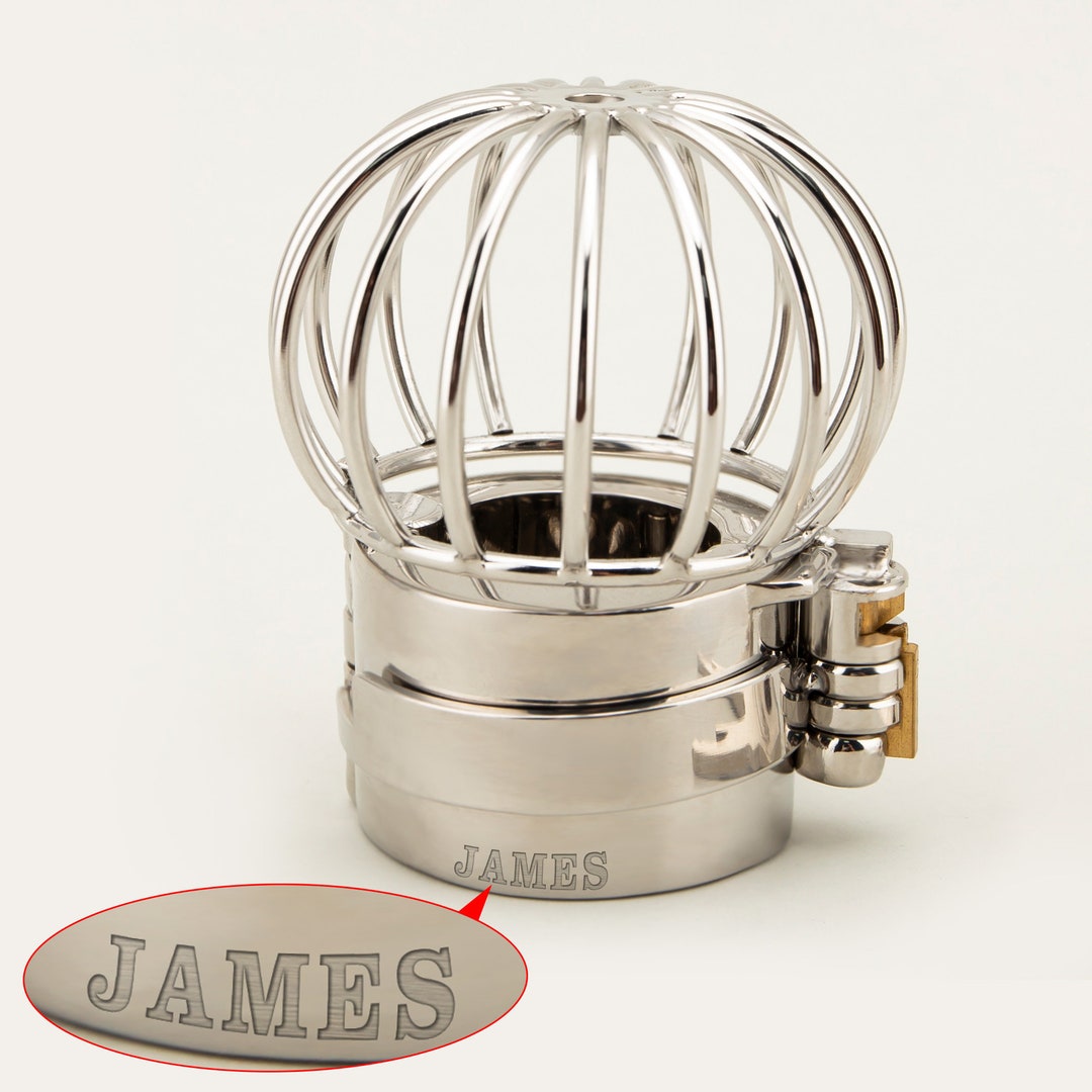 MATURE Custom Name Male Testicle Ball Stretcher Weight Stainless Steel ...