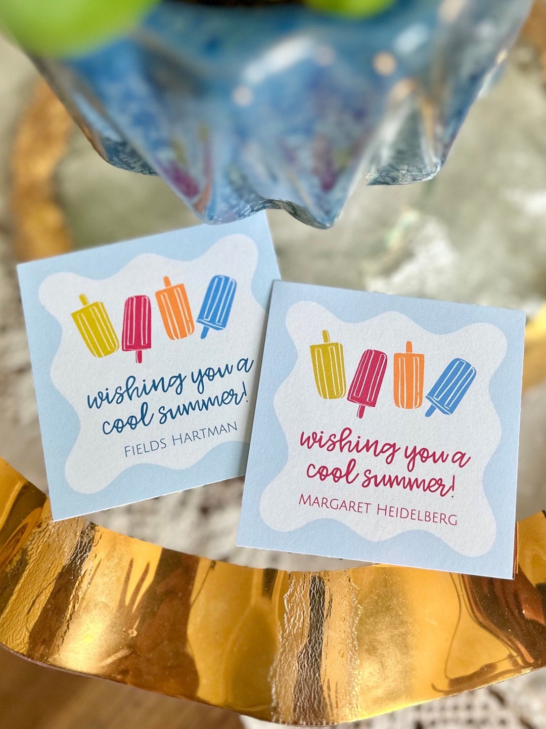 Wishing You a Cool Summer / School Gift Tags / End of School Gifts ...