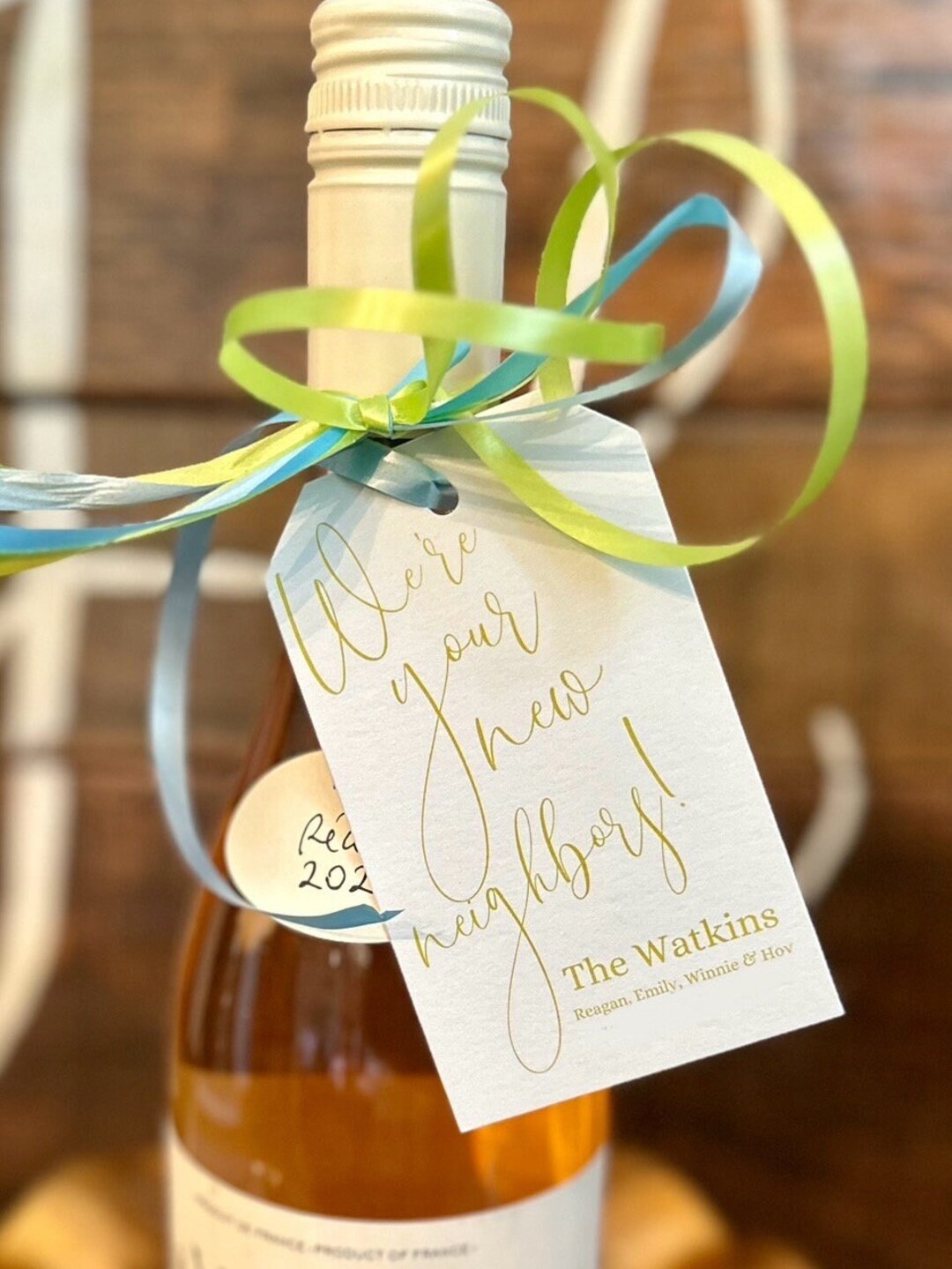Personalized New Neighbor Gift Tags, Family Enclosure Cards - Etsy