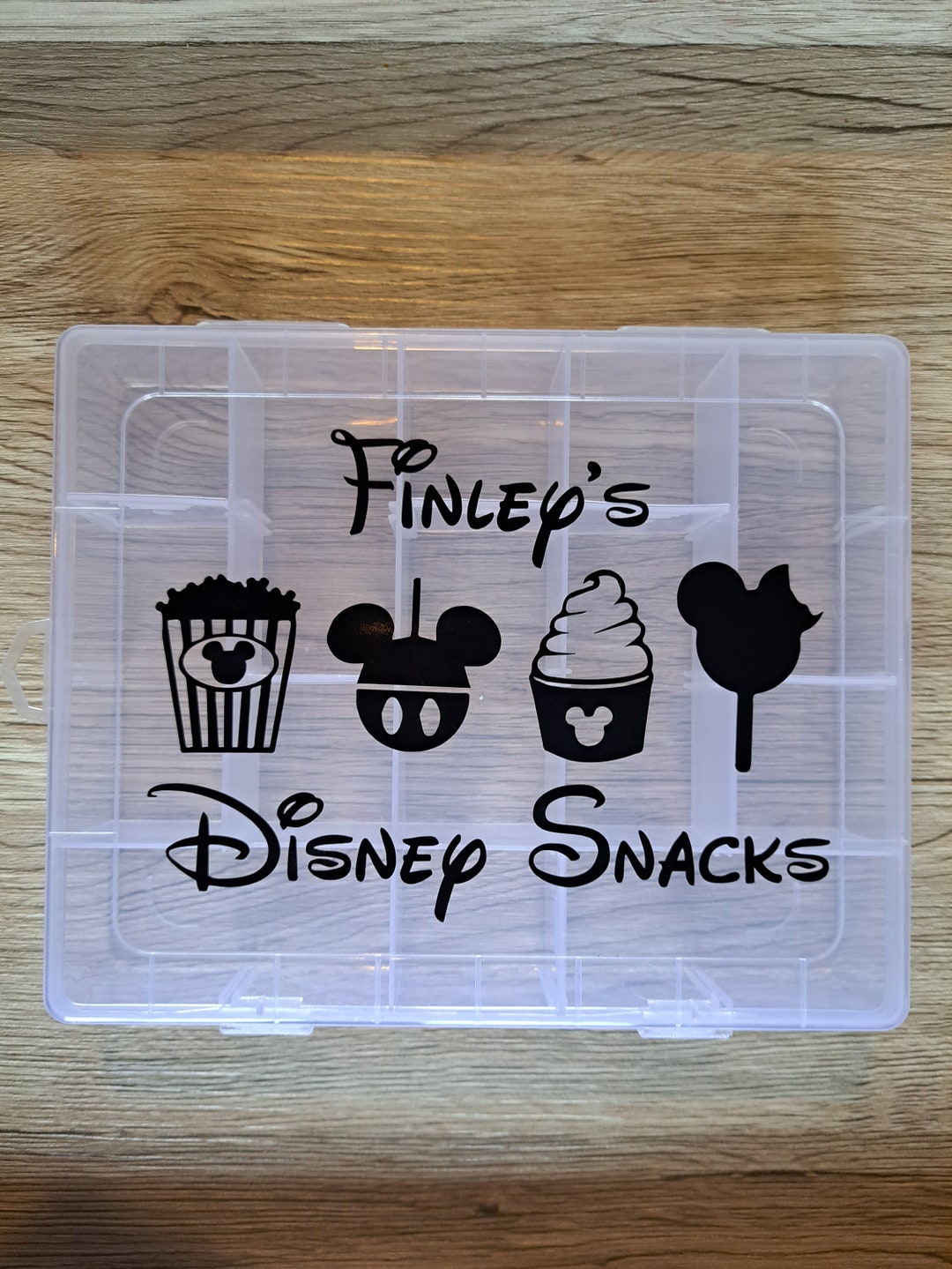 Disney Inspired Snack Box Personalised Disney Snack Box Travel Snack ...