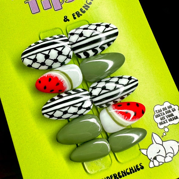 Palestine Nails - Etsy