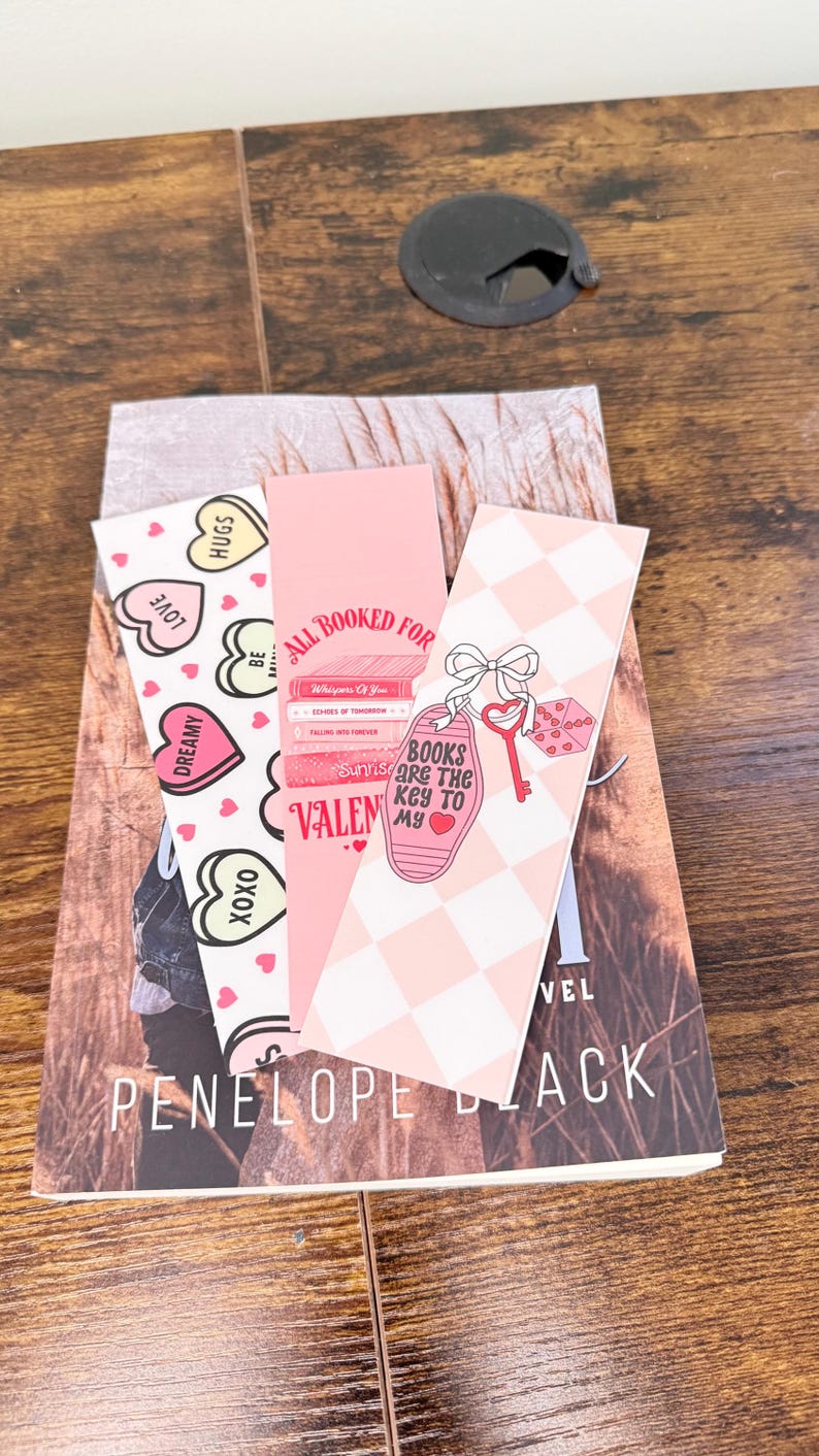 Valentine Bookmarks | Laminated Double Sided Bookmarks | Book Lover ...