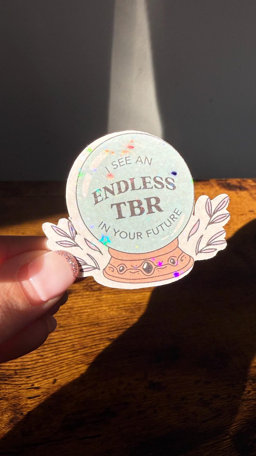 Endless TBR Fortune Sticker: Book Lover Die Cut Sticker - Etsy