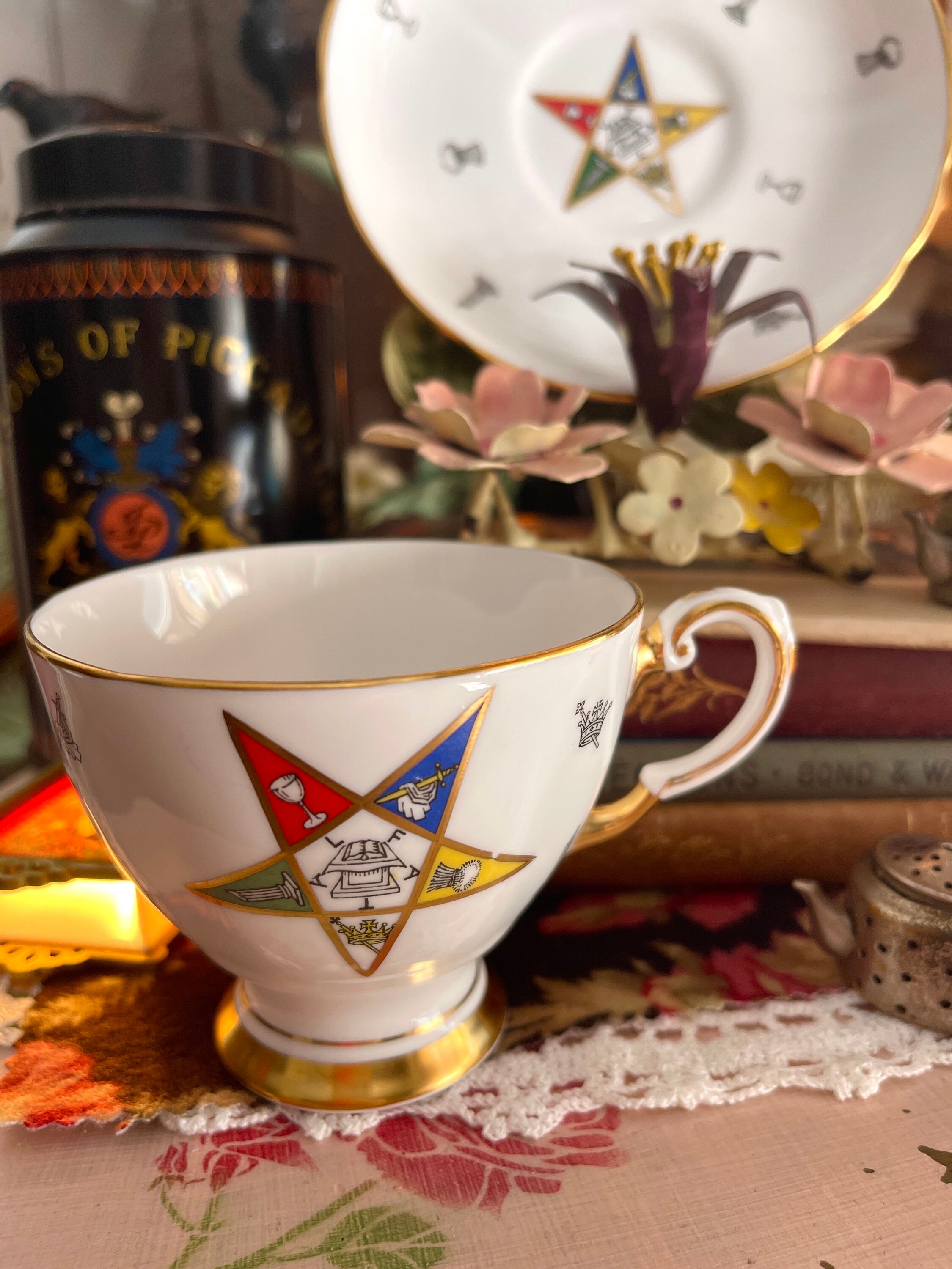Vintage Order of the Eastern Star Teacup - Etsy