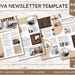 Editable Newsletter Template: 4-page Company Newsletter (digital ...