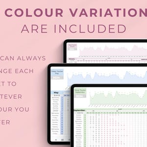 Sleep Tracker Spreadsheet Google Sheets Template, Sleep Journal ...