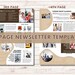 Editable Newsletter Template: 4-page Company Newsletter (digital ...