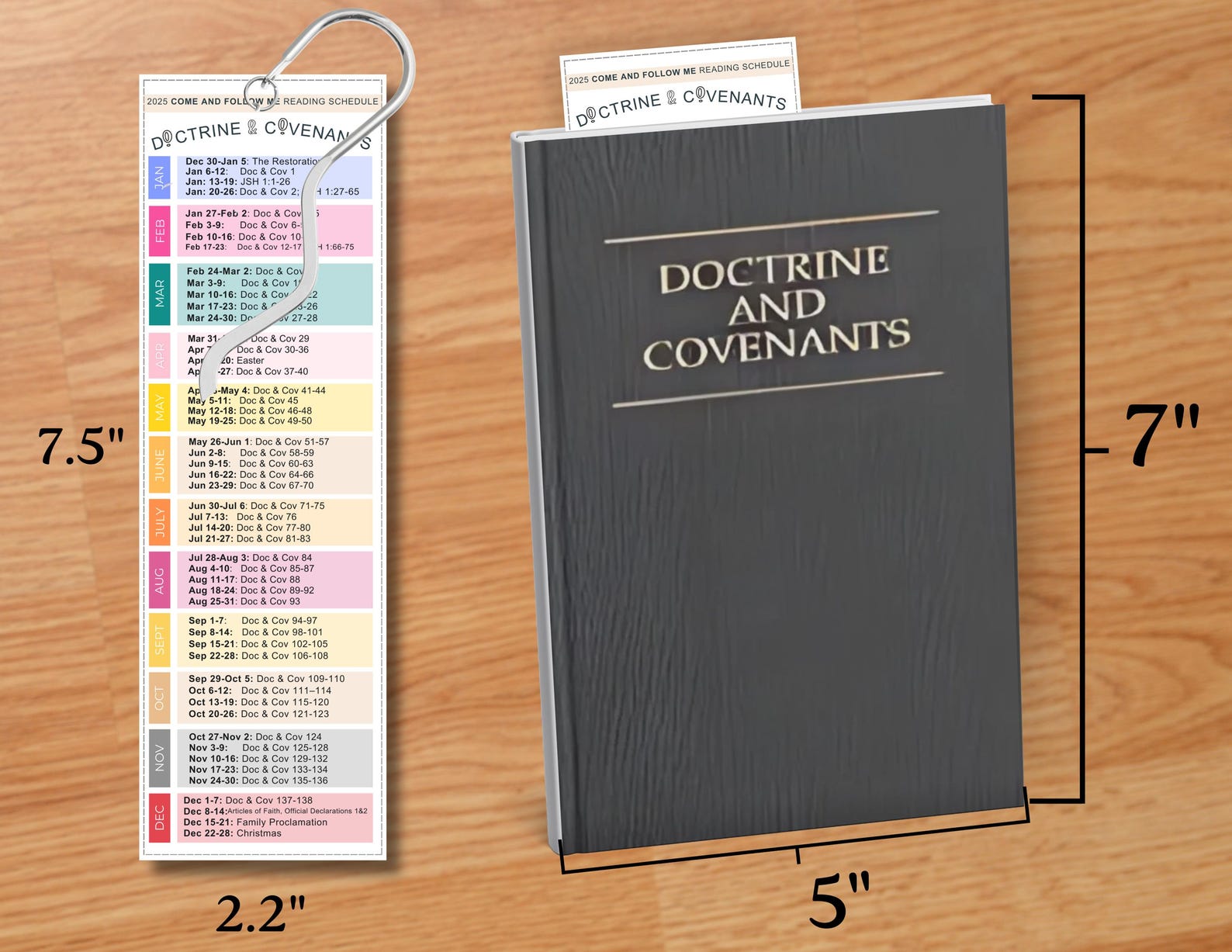 2025 Come Follow Me Bookmark: Doctrine & Covenants Reading Schedule ...