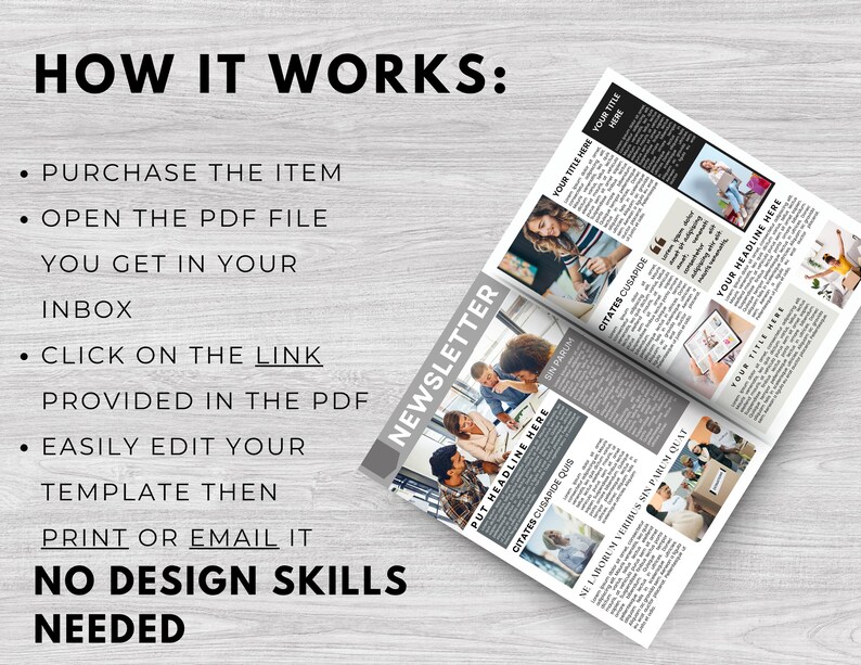 2 Page Newsletter Canva Template, Business Newsletter, Email Marketing ...