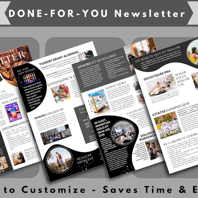 Newsletter Template - Etsy