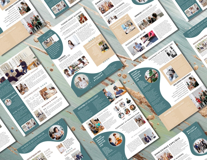 Editable Canva Newsletter Template: Business, Nonprofit (digital ...