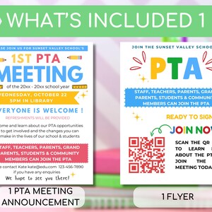 Editable PTA / PTO Bundle, Recruitment Flyers, Newsletter, Calendar of ...
