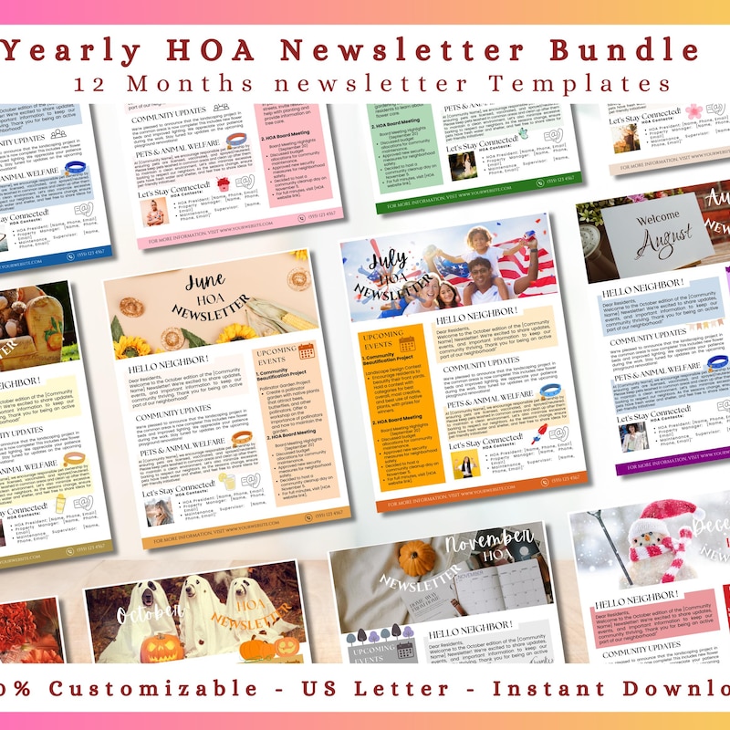 Newsletter Template - Etsy