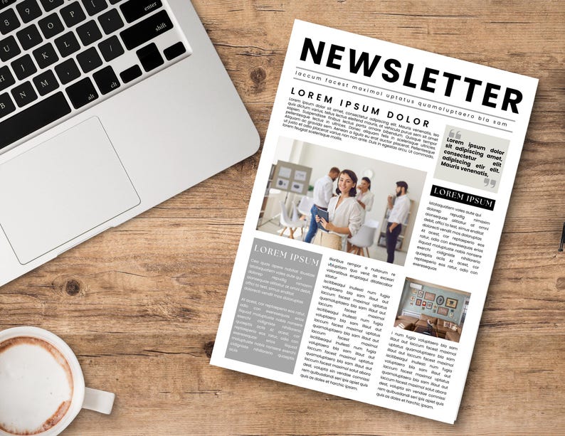 Editable Newsletter Template: Canva Email Marketing (digital Download ...