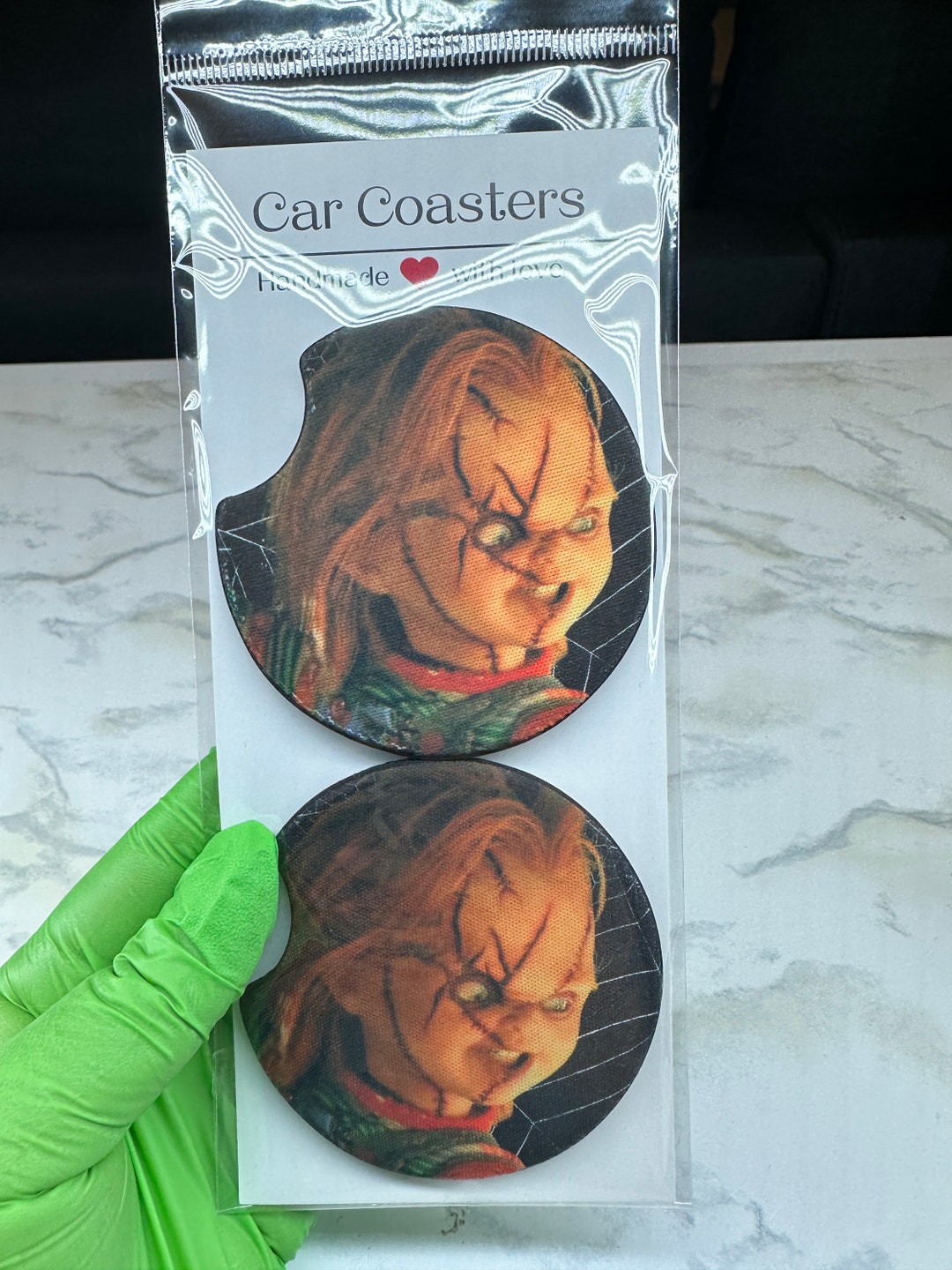 Chucky Car Coaster - Etsy
