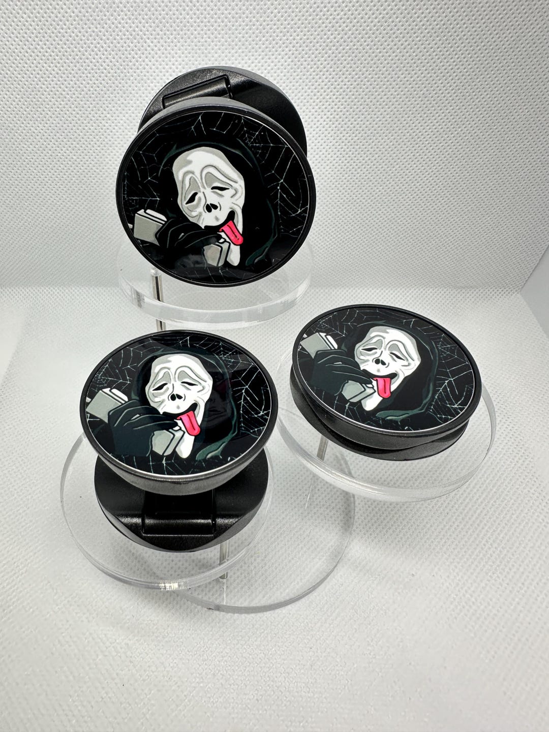 Ghost Face Scream Phone Pop Socket Horror Halloween - Etsy