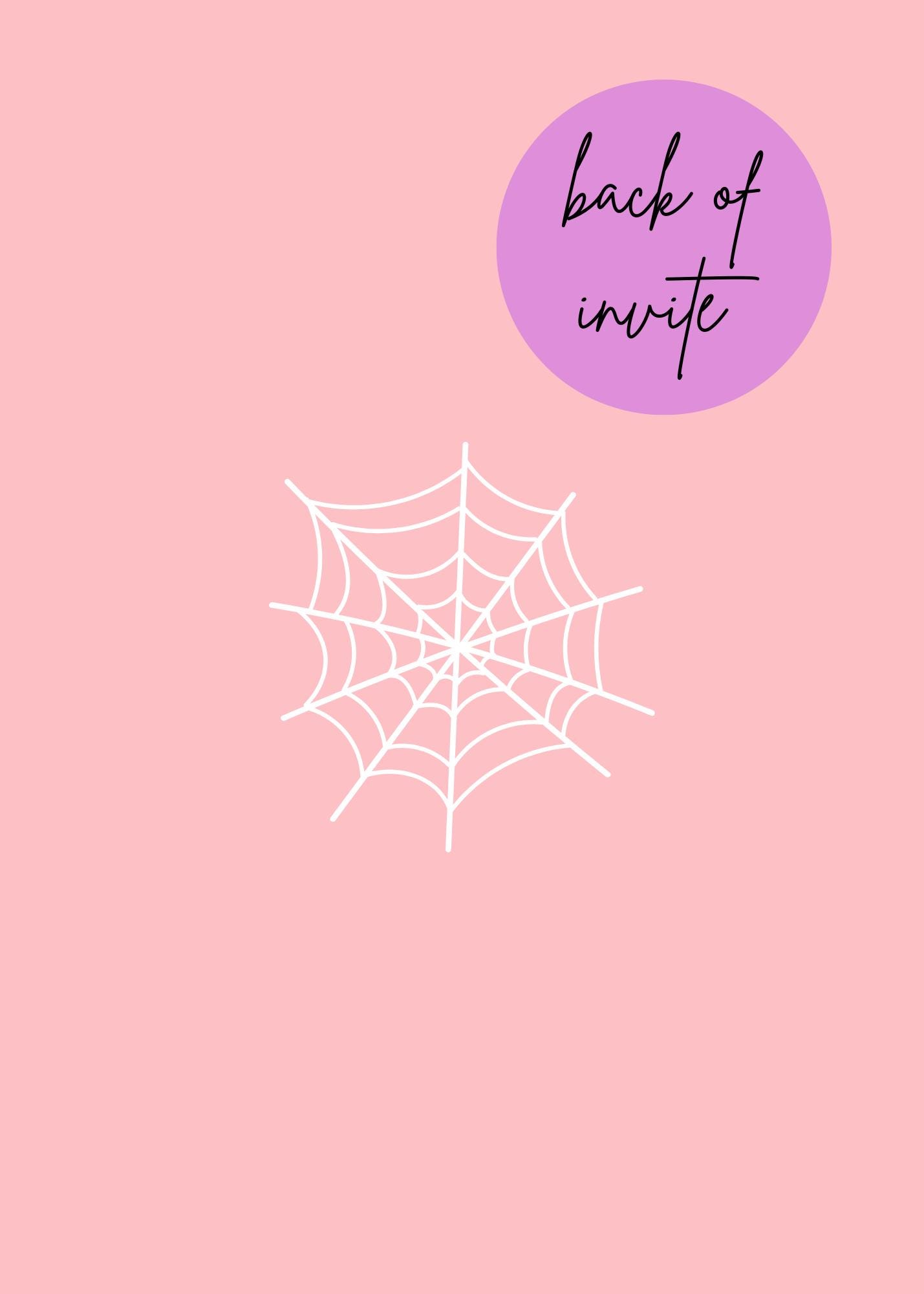 Summerween Birthday Invitation Girl | Spooky Cute Party Invite ...