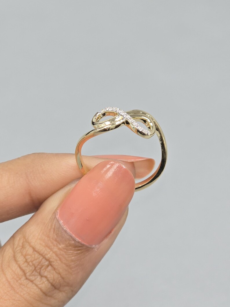 Diamond Infinity Band | Infinity Style Ring for Women | 10KT/14KT Gold ...