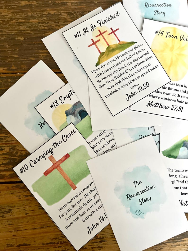 Resurrection Scavenger Hunt Easter Scavenger Hunt - Etsy