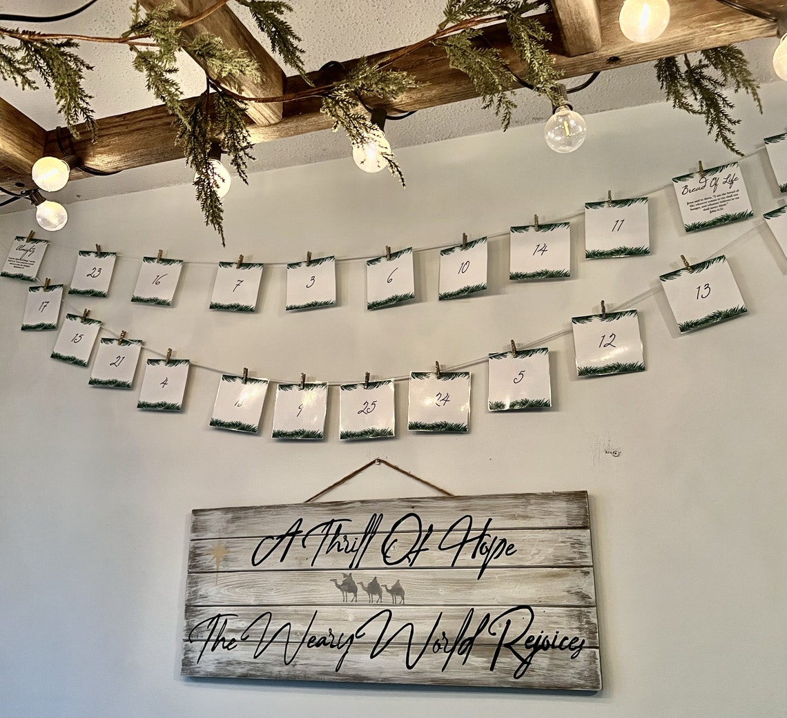 Names of God Advent Cards- Christian Advent Cards-countdown to ...