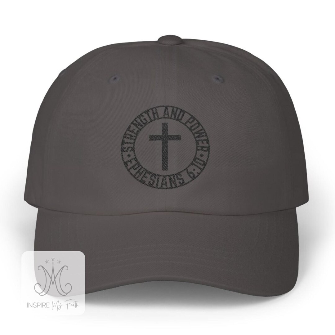 Cross Faith Cap Ephesians 6:10 Embroidered Cross Christian Catholic Hat ...