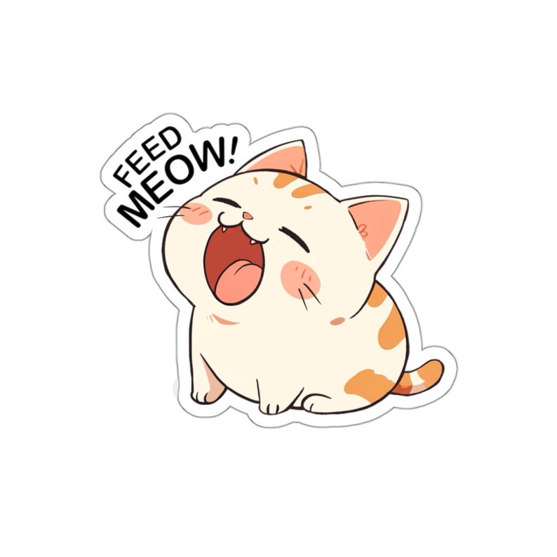 Funny Cat Sticker, Cat Mom, Animal Stickers, Cat Lover, Water Bottle ...