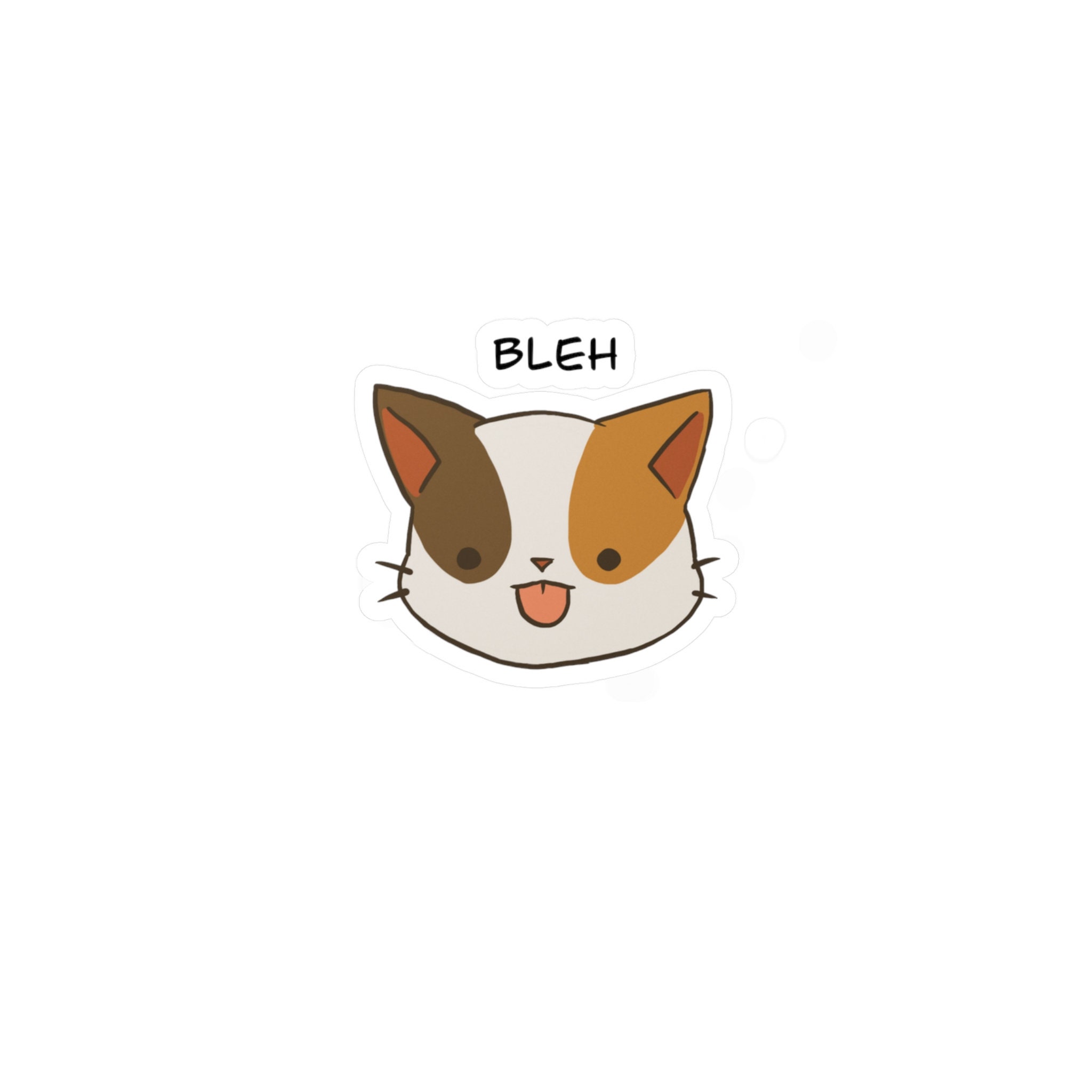 Bleh Cat Sticker - Etsy