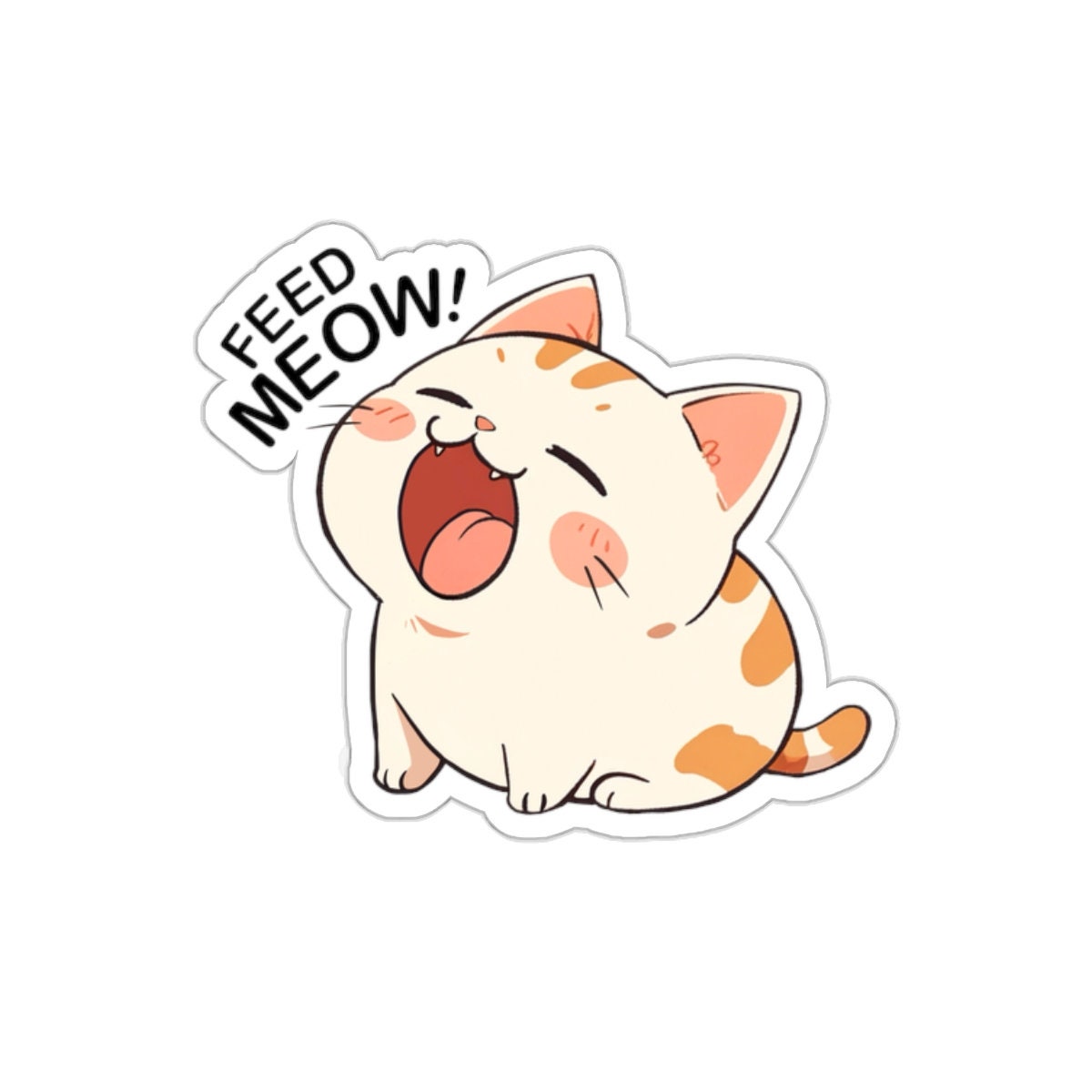 Funny Cat Sticker, Cat Mom, Animal Stickers, Cat Lover, Water Bottle ...